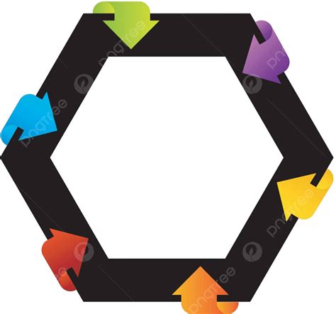 Hexagonal Design Element Empty Sided Note Vector Empty Sided Note