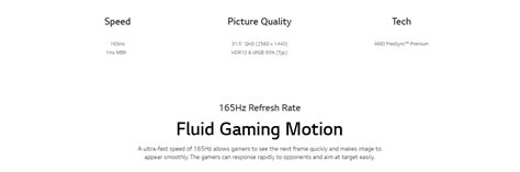 Lg Ultragear Qhd Gaming Monitor Hz Ms Amd Freesync Premium Incredible