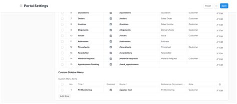Custom Portal Portal Settings Frappe Forum