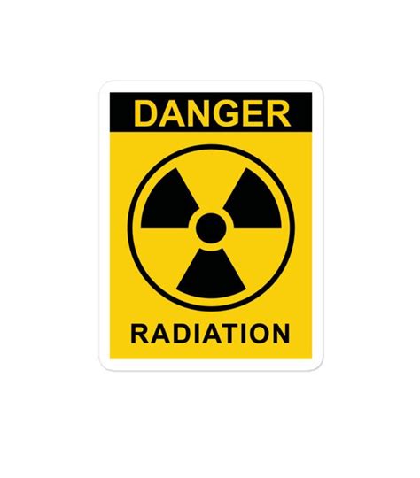 3 Inch Danger Radiation Sticker Decal Etsy