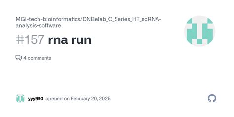 rna run · issue 157 · mgi tech bioinformatics dnbelab c series ht