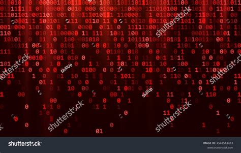 abstract red binary software programming code stock vector royalty