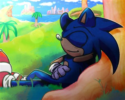 Sonic Sleeping By Classicreview On Deviantart