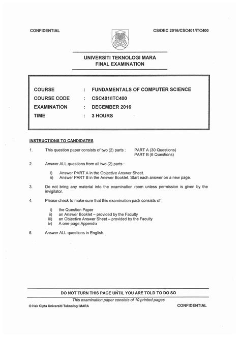 faculty computer sciences and mathematic 2017 session 1 degree csc401