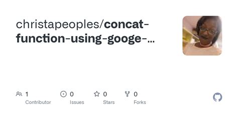 GitHub Christapeoples Concat Function Using Googe Sheetsle