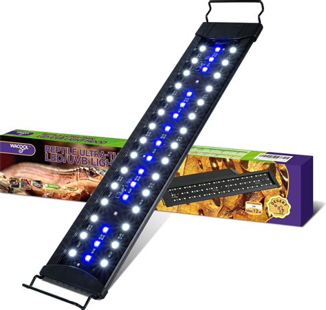 Amazon.com : WACOOL TERRA Dimming LED UVB Reptile Light, 24“ LED Reptile Light Bar with Tropical ...