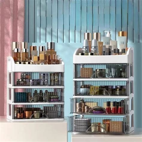 Drawer Jewelry Makeup Storage Box Plastic Make Up Large Capacity Stora Boite Rangement
