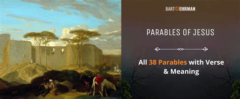 Parables Of Jesus All 38 Parables With Verses And Meaning