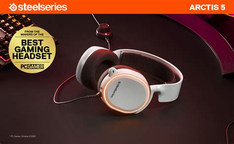 Steelseries Arctis 5 Rgb Illumination Wired Over Ear Headphones