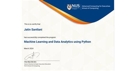 Machine Learning And Data Analytics Using Python • Jatin Santlani