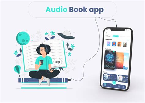 audio book app ui design behance
