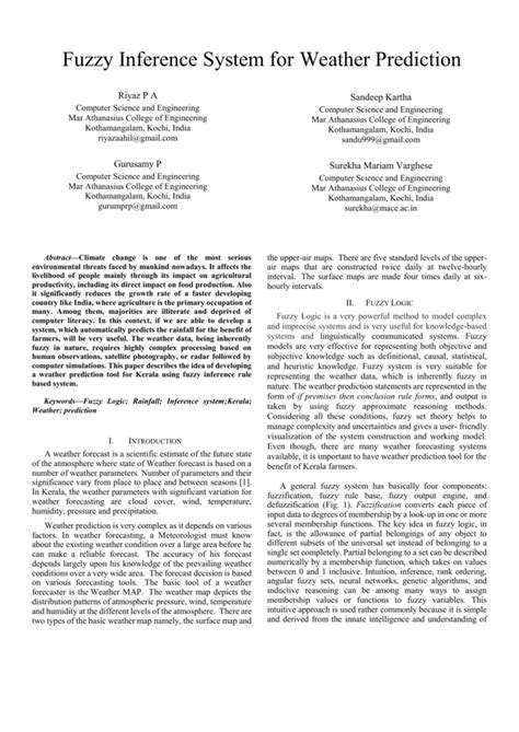 paper 28 fuzzy inference system for weather prediction