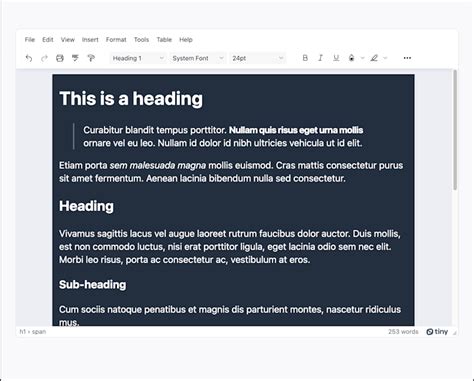 What Is Wysiwyg Html Editor Tinymce