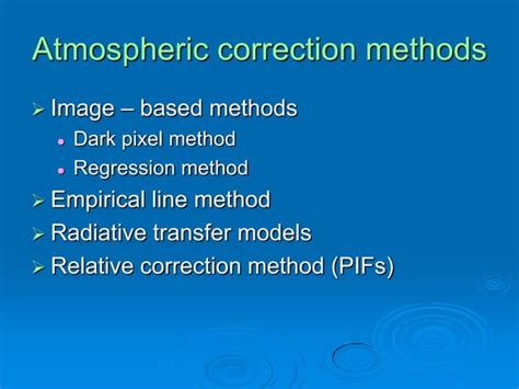 Atmospheric Correction Pptx Photo Editing Software Computer Software And Applications