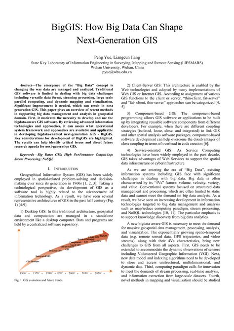 Pdf Biggis How Big Data Can Shape Next Generation Gis
