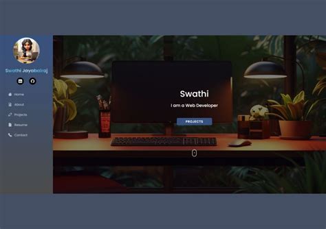 swathi jayabalraj on linkedin portfolio html css javascript