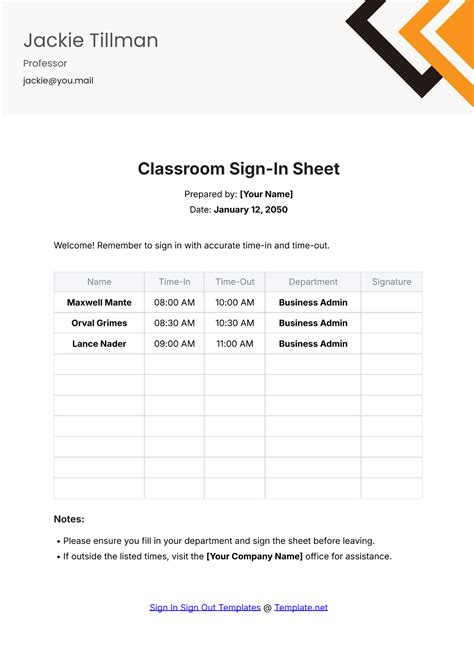 Free Attendance Sheet Templates Editable And Printable
