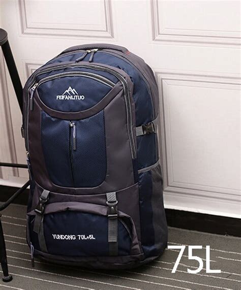 65l 75l Unisex Vanntett Mannlig Ryggsekk Ryggsekk Grandado