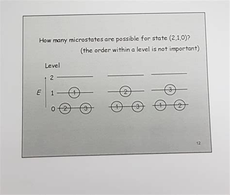 Solved How Many Microstates Are Possible For State 2 1 0