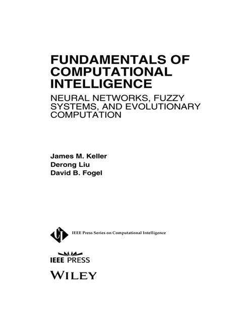 Fundamentals Of Computational Intelligence Neural Networks Fuzzy