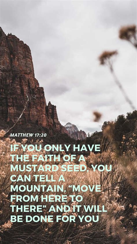 Download Faith Mustard Seed Mountain Verse Matthew1720 Wallpaper