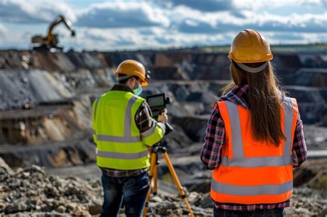 Executing Mine Reclamation Surveys Ar Generative Ai Premium Ai Generated Image