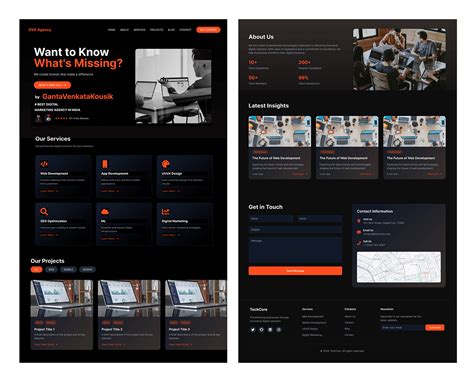 Agency Marketing Website Uiux Design Behance