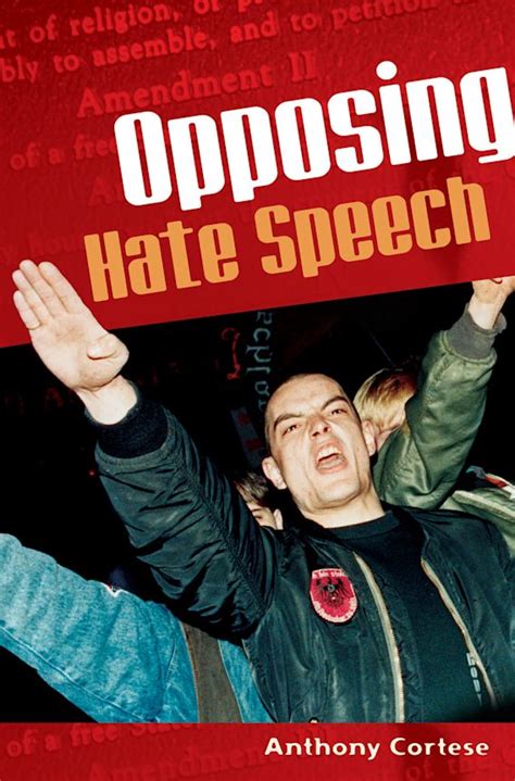Opposing Hate Speech Anthony Cortese Praeger