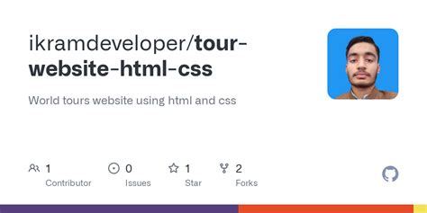 Github Ikramdevelopertour Website Html Css World Tours Website Using Html And Css