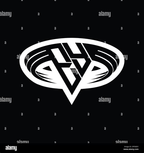 Ey Logo Monogram Letter With Triangle Shape Slice Isolated Outline