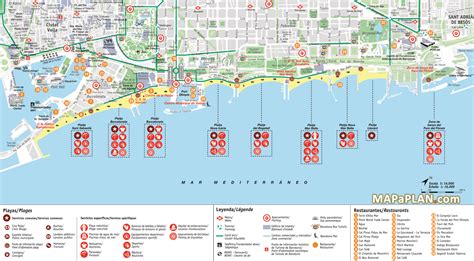 Barcelona Map Best Beach Travel Guide With Favourite Things To Do
