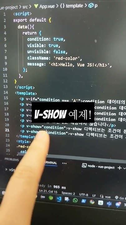 vue js프런트엔드개발입문 v show예제 youtube
