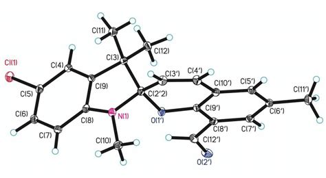 Molecular Structure Of The Compound 8 Ortep Diagram Download
