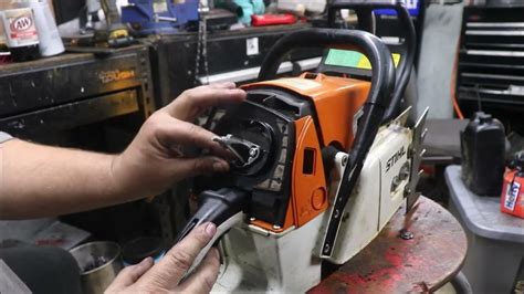 Stihl 066 ms660 Chainsaw Repair "How to Remove and Replace the ...