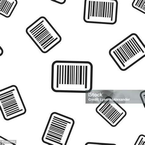 바코드 제품 유통 아이콘 완벽 한 패턴 배경입니다 비즈니스 개념 벡터 일러스트입니다 바코드 기호 패턴입니다 개성 개념에 대한 스톡 벡터 아트 및 기타 이미지 Istock