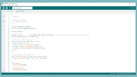 Giga Display Shield Lvgl Guide Arduino Documentation