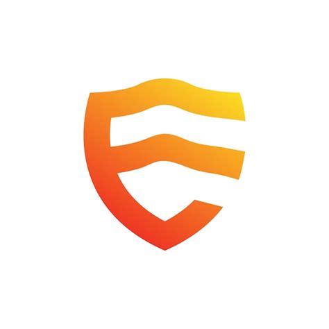 아이콘 E 문자 로고 디자인 프리미엄 벡터