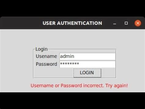 Python Gui Login Window Using Tkinter Youtube