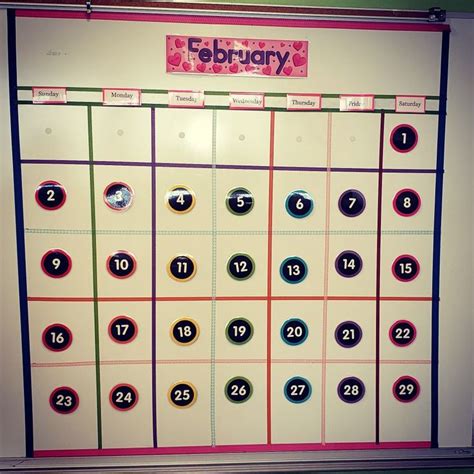 Classroom Calendar Washi Tape Numbers And Days Of The Week