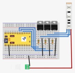 Fritzing Repo Projects Z Z Wave Rgb Led Strip From Push Button Datasheet Pin HD Png