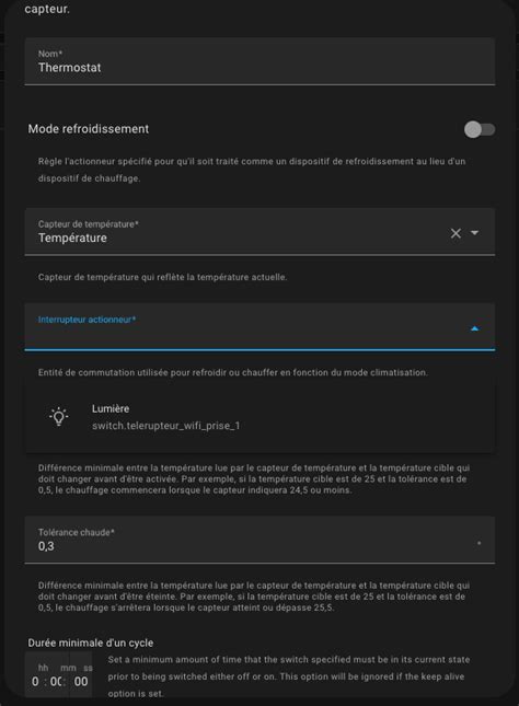 Thermostat Zigbee Switch Not Selectable Configuration Home Assistant Community