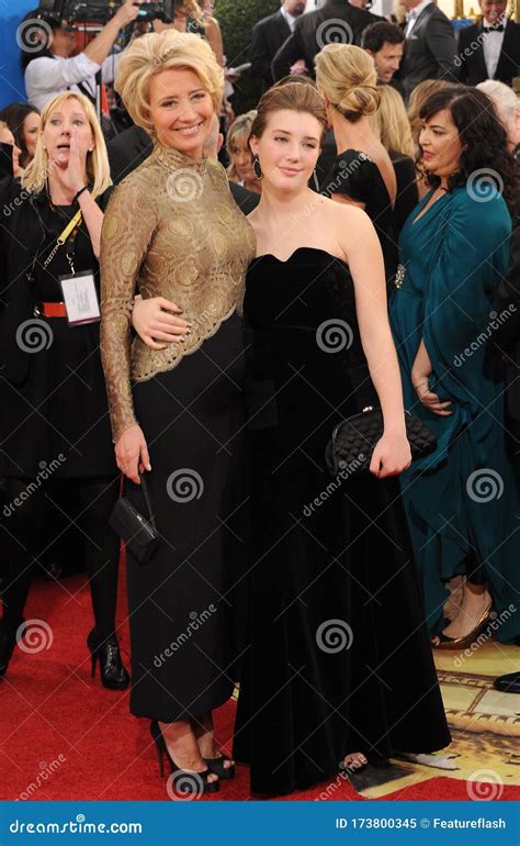 Emma Thompson And Gaia Romilly Wise Editorial Image Image Of