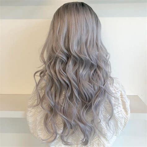 Ombre Silver Long Wavy Artofit