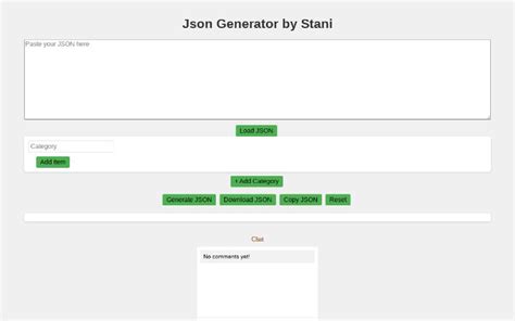 Json Generator By Stani