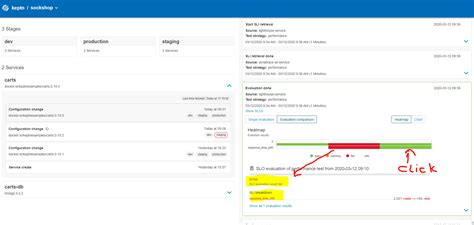 heatmap in keptn s bridge is showing wrong evaluation on click · issue