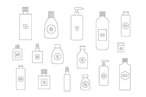 화장품 병 항아리 모양에 선을 긋습니다 바디 헤어 스킨 케어 유기농 프루트 튜브 에코 클렌저 얼굴 비누 오일 스크럽 크림 로션