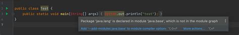 resolviendo el problema “ is declared in module ‘java base ” en