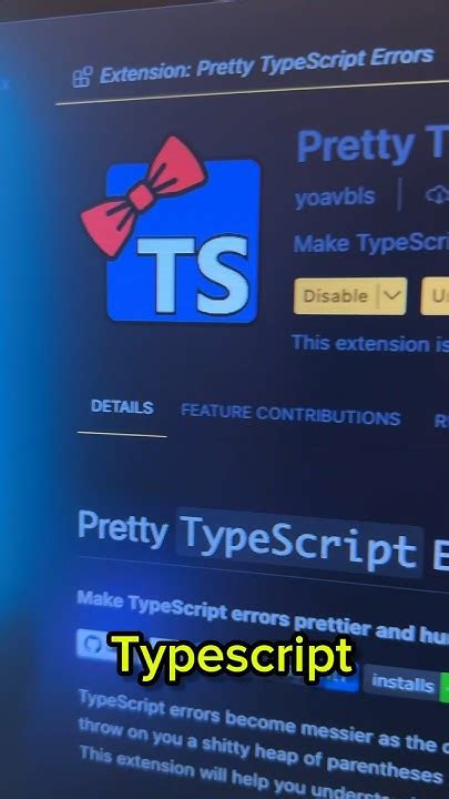 la mejor extensión para trabajar con typescript developers programacionweb youtube