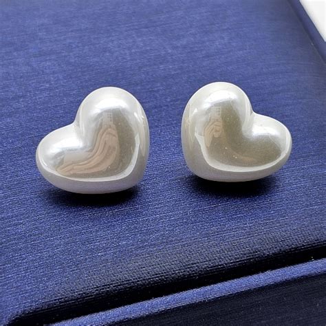 925은침 볼륨빵빵 하트 진주귀걸이 펄진주 은침 하트귀걸이 에이블리