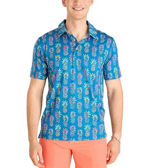 Chubbies Pineapple Sketch Knit Short Sleeve Polo Dillards